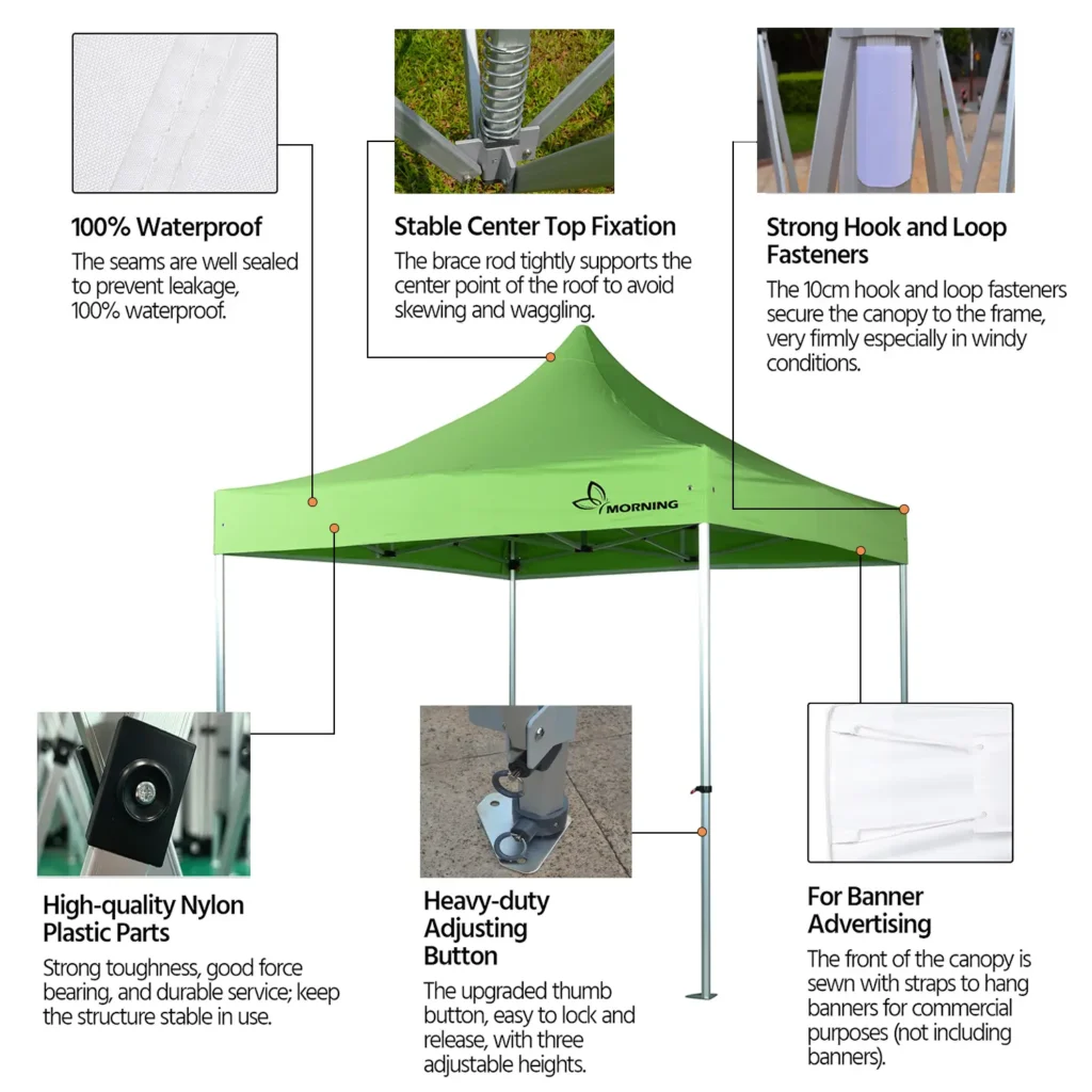 Outdoor Aluminum Frame Tent Luxury 50# A3-Morningtents